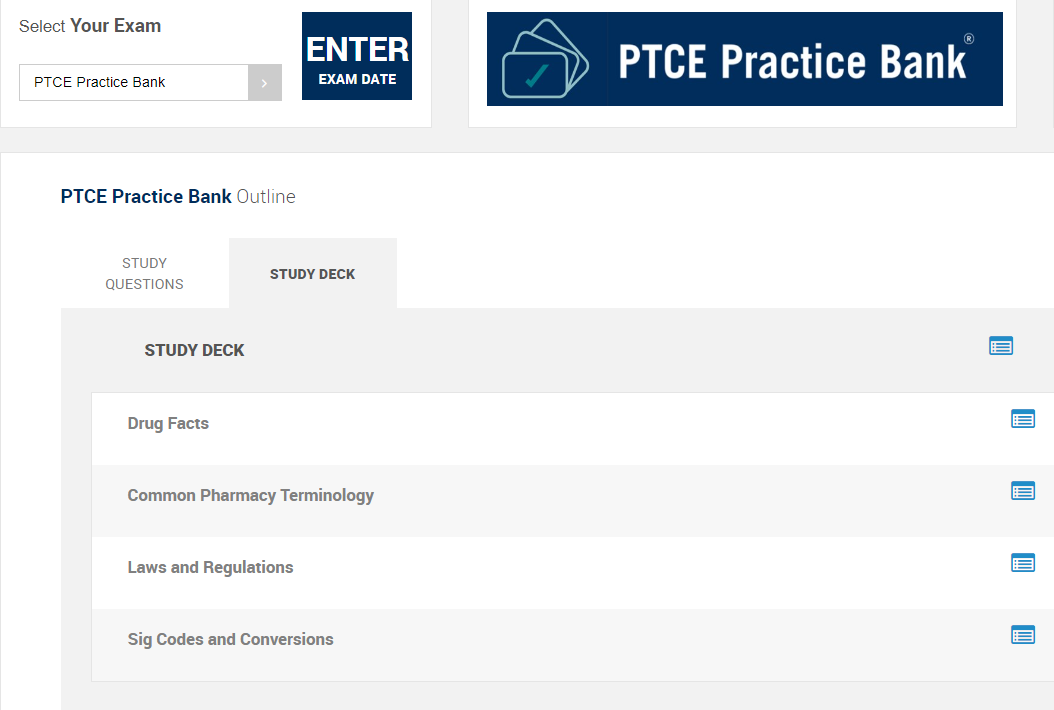 At-a-Glance: PTCE Practice Bank – PTCB (Pharmacy Technician ...