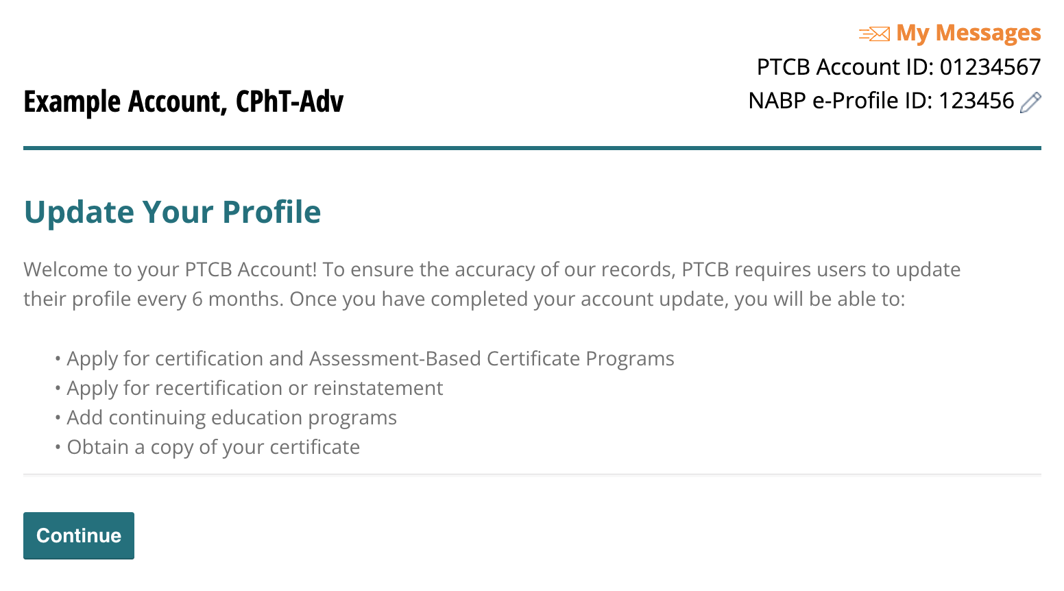 How-to: Updating PTCB Account Information – PTCB (Pharmacy Technician ...